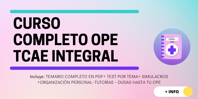 Previsión Exámenes OPE TCAE TCAE Integral